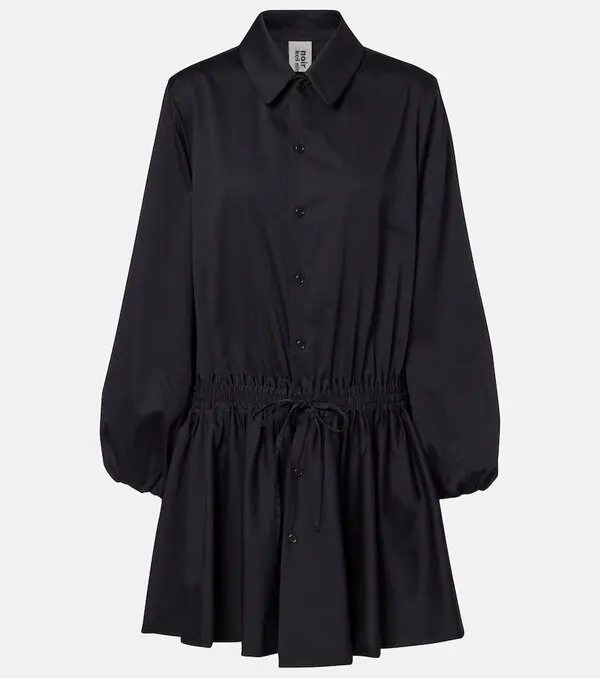 Noir Kei Ninomiya Cotton Shirt Dress - Black