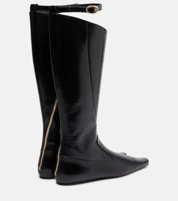 Tory Burch Twisted Leather Knee-high Boots