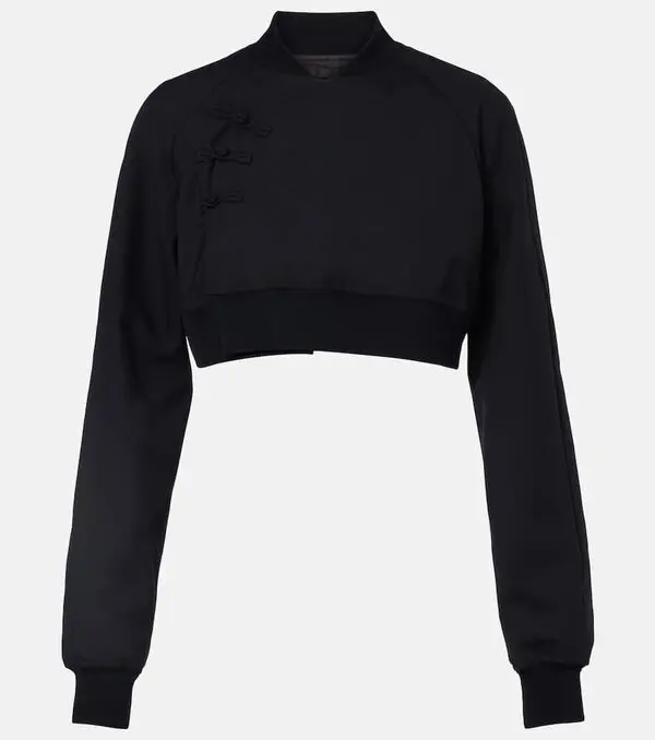 Noir Kei Ninomiya Cropped Wool Top