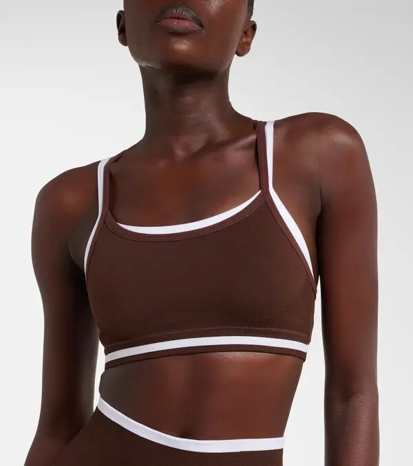 The Upside Anita Layered Sports Bra - Brown
