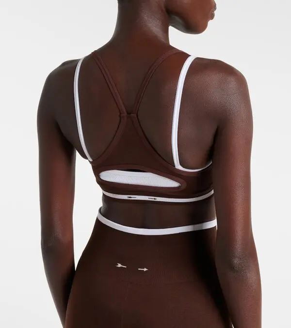 The Upside Anita Layered Sports Bra - Brown
