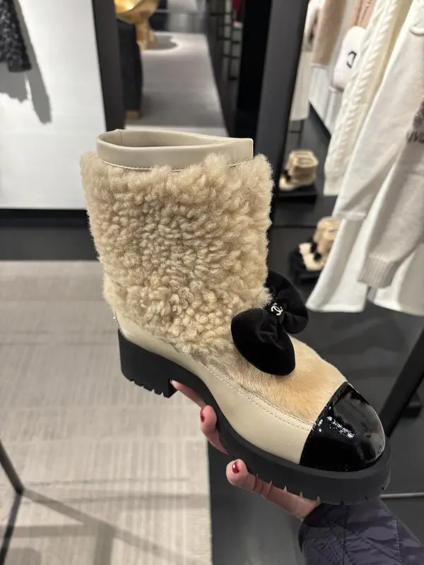 Chanel Shearling Boot