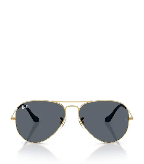 Ray-ban Metal Aviator Sunglasses - Gold