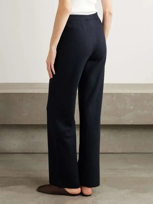 Loro Piana Robin Cashmere-blend Wide-leg Pants