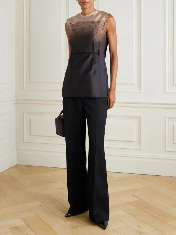 JIL SANDER Printed Silk Blouse