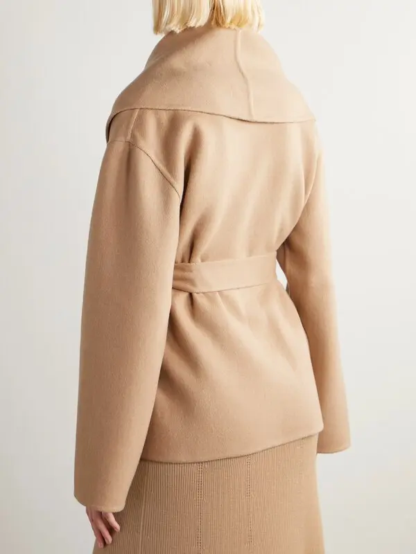 Gabriela Hearst Harris Belted Cashmere Jacket - Camel