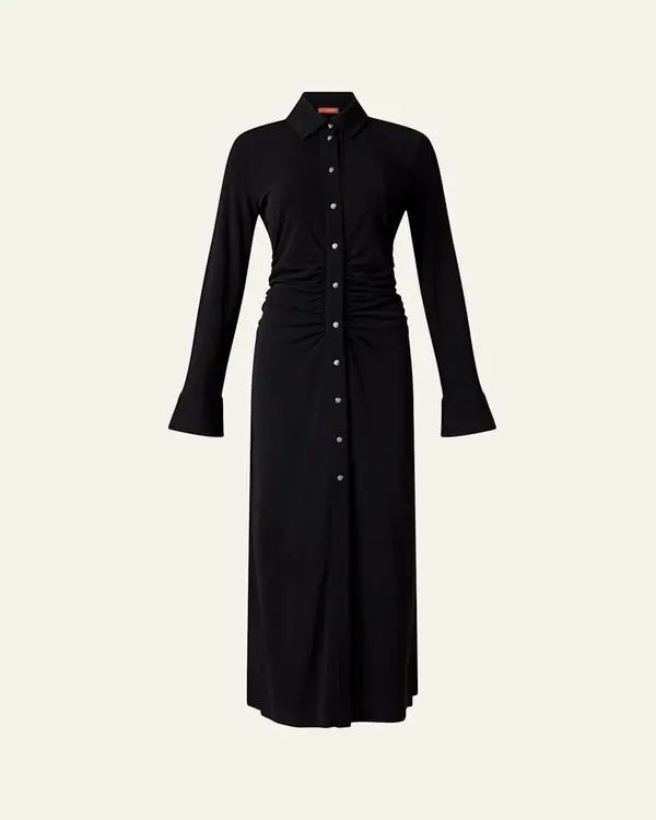 Altuzarra Claudia Ruched Shirtdress - Black