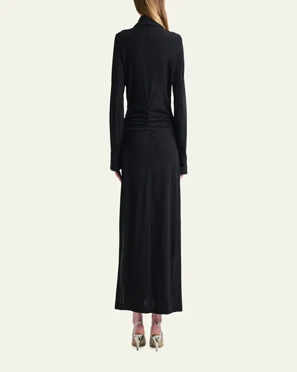 Altuzarra Claudia Ruched Shirtdress - Black