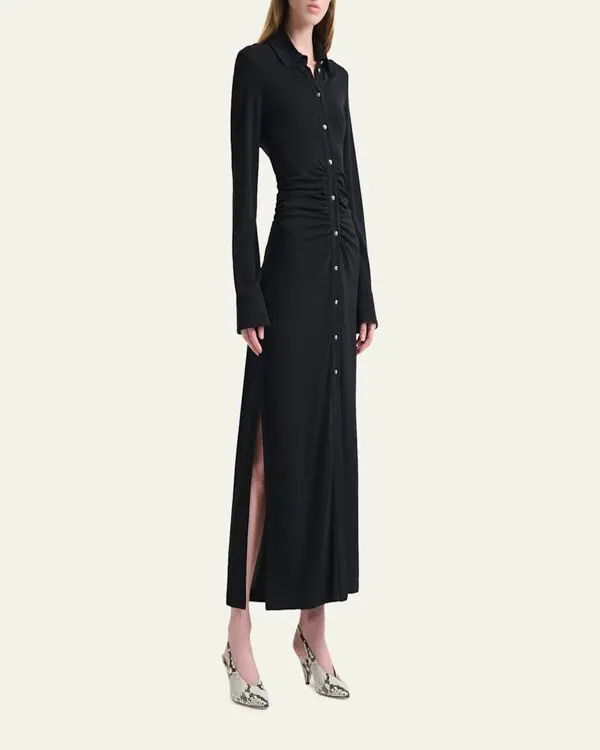 Altuzarra Claudia Ruched Shirtdress - Black