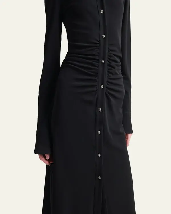 Altuzarra Claudia Ruched Shirtdress - Black