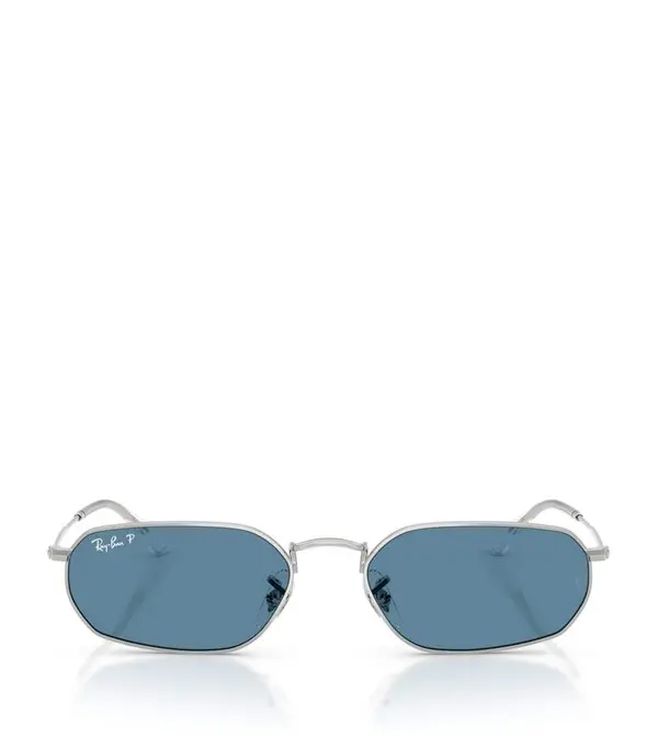 Ray-ban Chromance Metal Irregular Sunglasses - Silver
