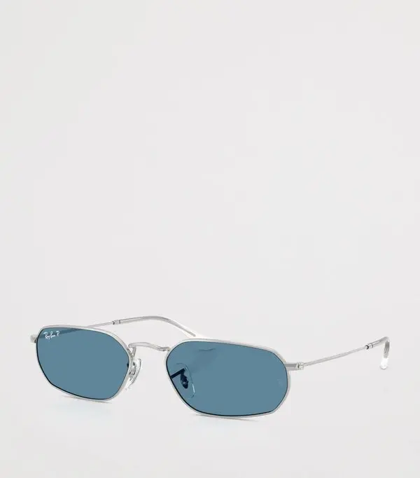 Ray-ban Chromance Metal Irregular Sunglasses - Silver