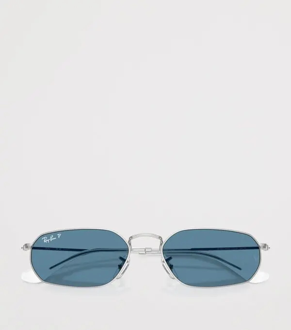 Ray-ban Chromance Metal Irregular Sunglasses - Silver