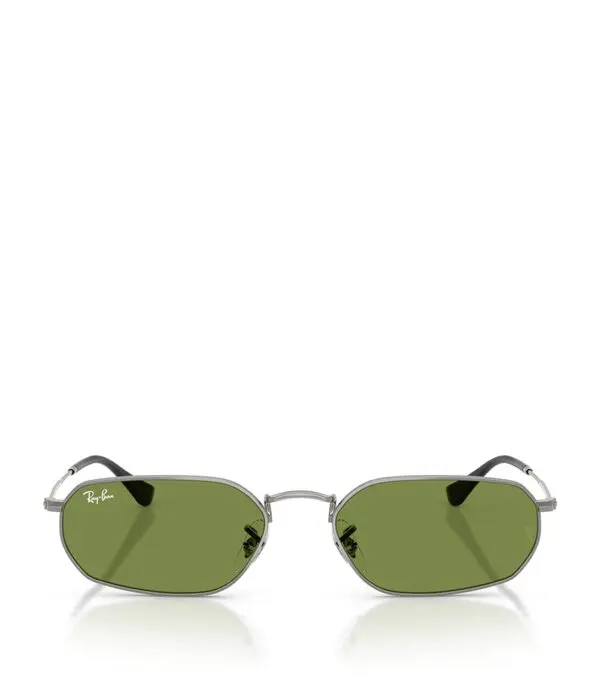 Ray-ban Rb3947 Metal Irregular Sunglasses - Silver