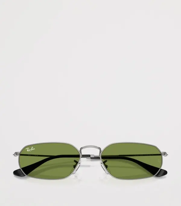 Ray-ban Rb3947 Metal Irregular Sunglasses - Silver