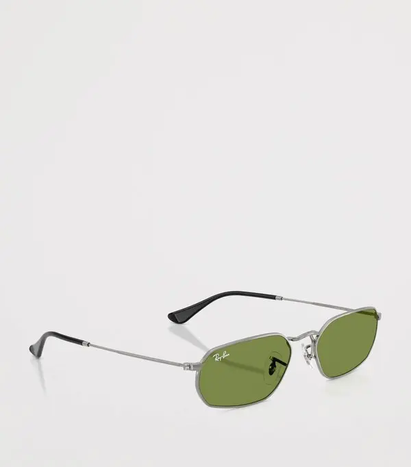 Ray-ban Rb3947 Metal Irregular Sunglasses - Silver