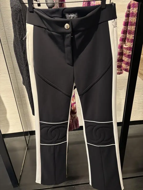 Chanel Ski Pants - Black And White