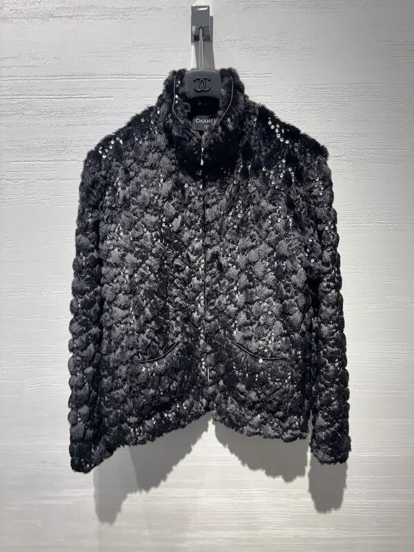 Chanel Faux Shearling Jacket