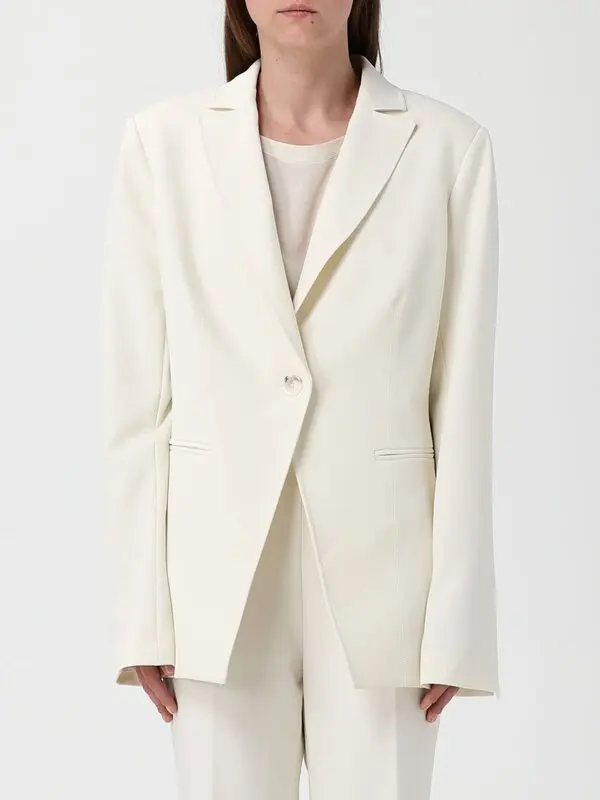 Pinko Single Breasted Jacket - White