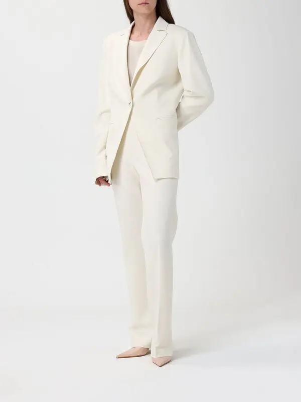 Pinko Single Breasted Jacket - White