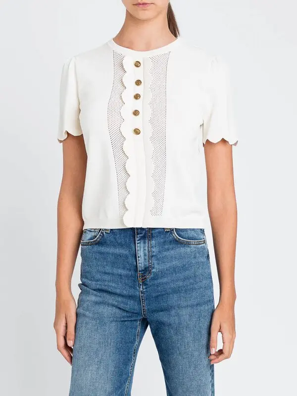 TWINSET Button-down Top - Yellow Cream