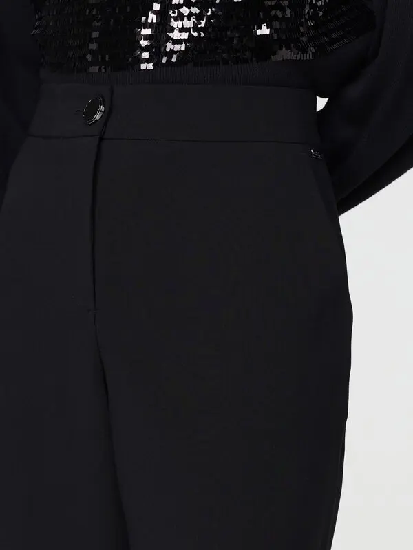Armani Exchange Wide Leg Trousers - Black
