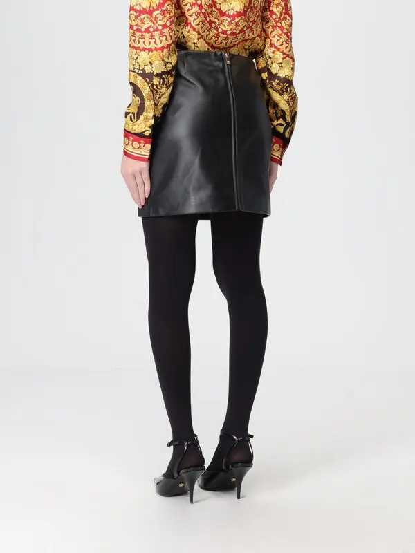 Versace Leather Skirt