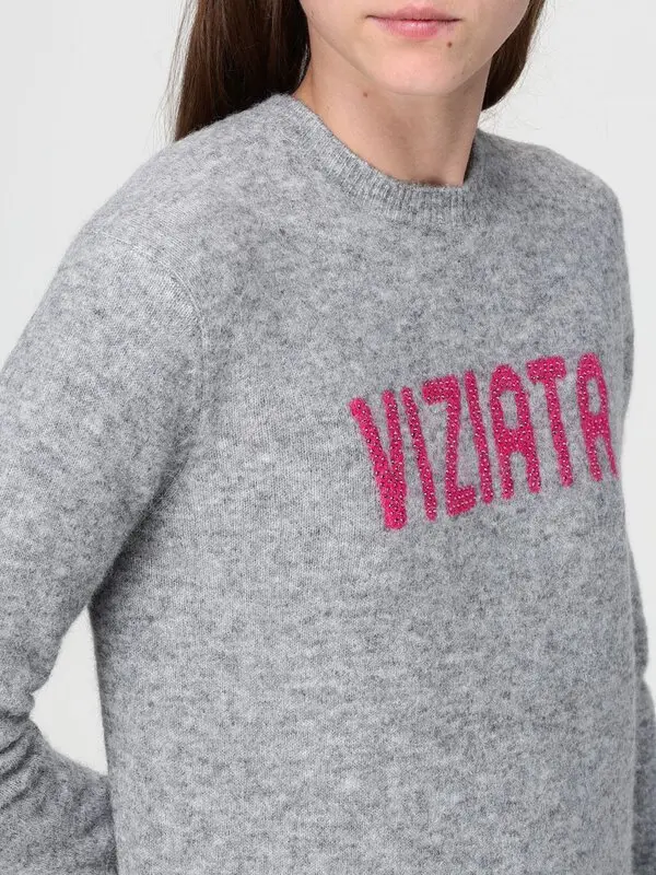 MC2 SAINT BARTH Embellished Logo Sweater - Grey