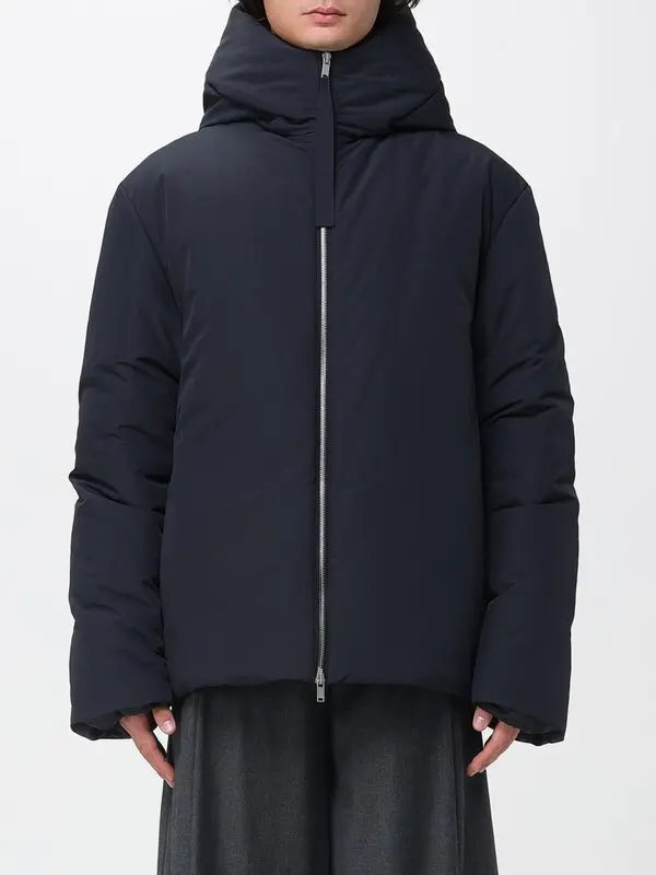 JIL SANDER Padded Jacket With Hood - Black