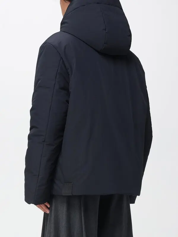 JIL SANDER Padded Jacket With Hood - Black