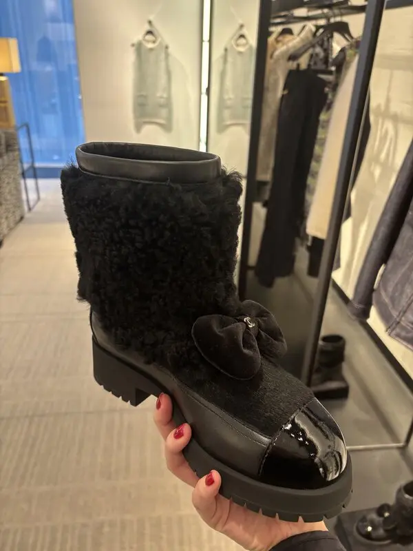 Chanel Shearling Boot