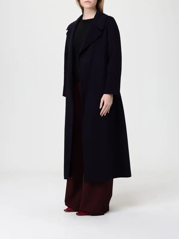 PALTO' Belted Coat - Blue