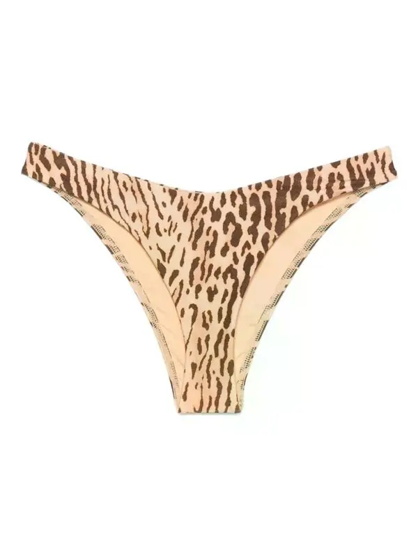 Zimmermann Leopard-print Bikini Bottom - Neutrals