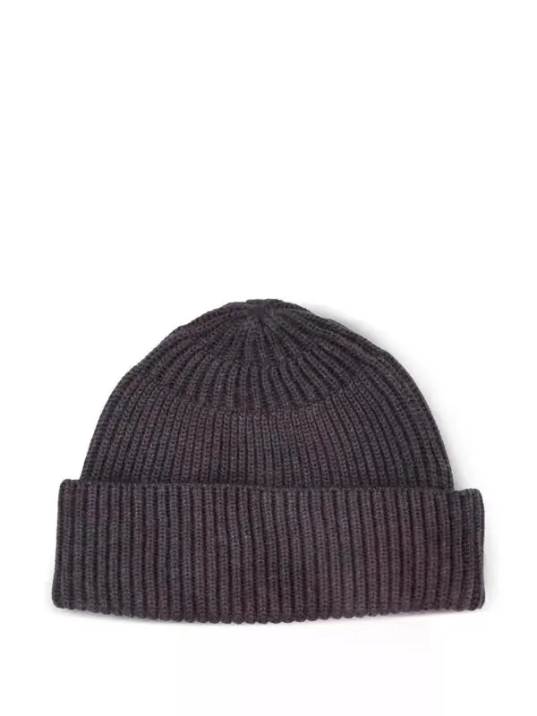 P.a.r.o.s.h Ribbed Beanie Hat - Grey