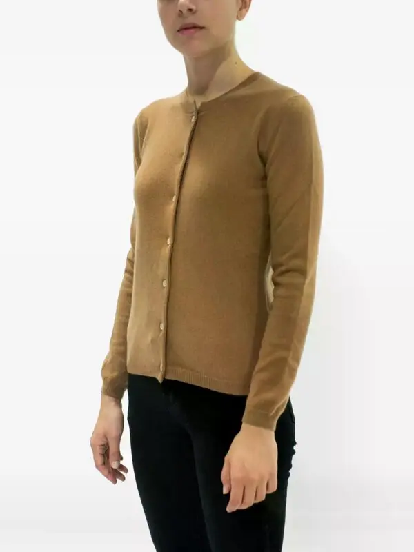 LA ROSE Cashmere Button Cardigan