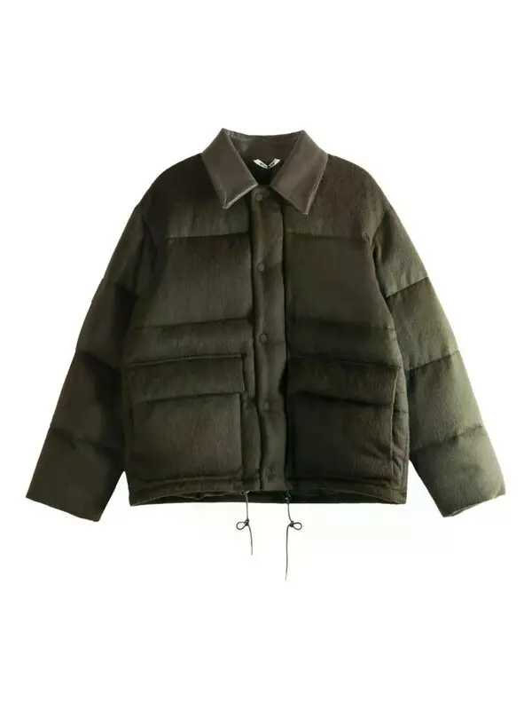 Auralee Padded Flap-pocket Jacket - Brown