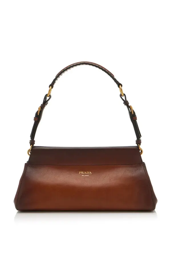 Prada Enchaîné Leather Shoulder Bag