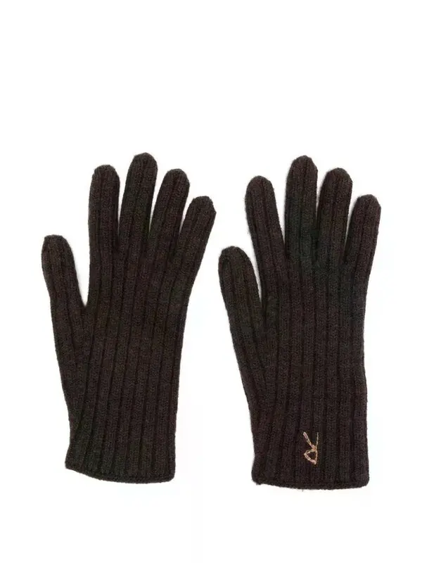 Ruslan Baginskiy Embroidered Gloves - Brown