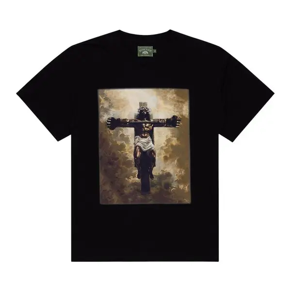 DENIM TEARS X Hardies Tears Buff Jesus Tee - Black