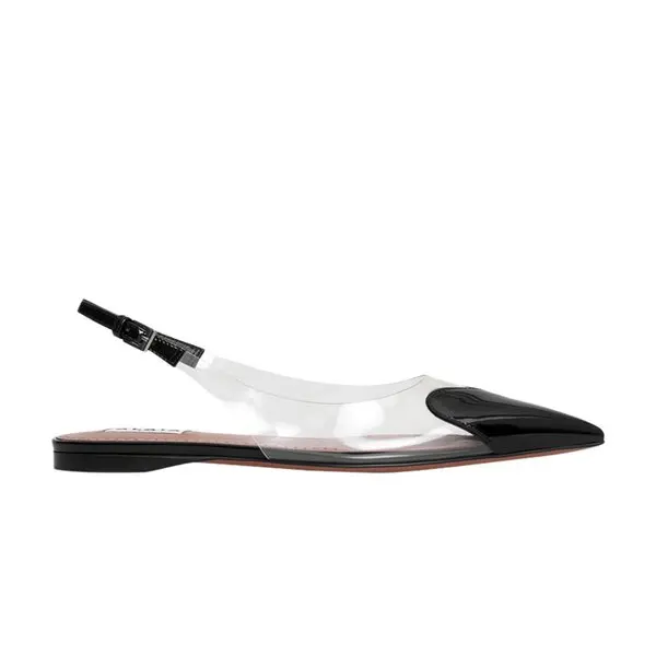 Alaïa Le Coeur Patent Slingbacks - Black