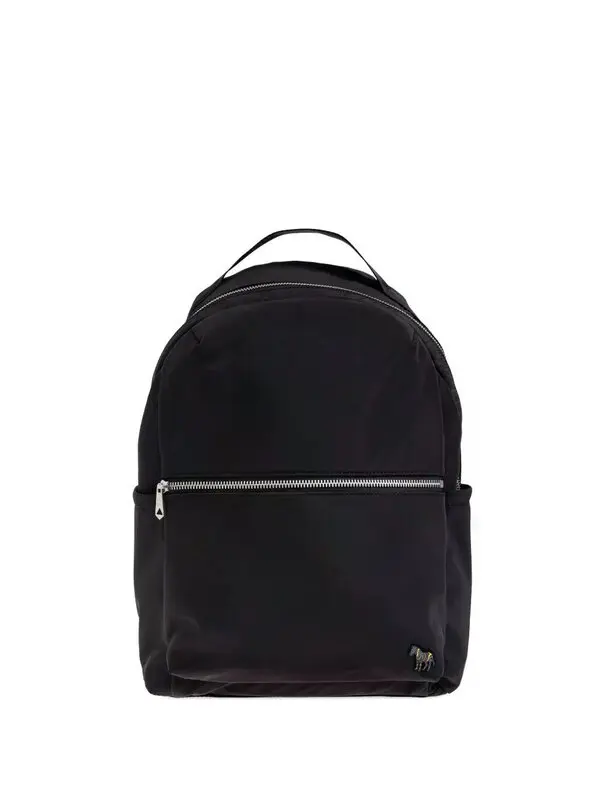 Paul Smith Zebra-motif Zip-up Backpack - Black