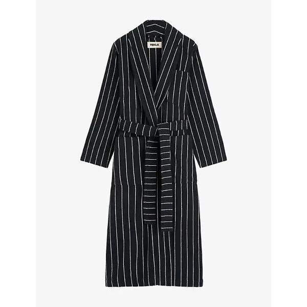 TEKLA Terry Classic Striped Cotton Bathrobe - Antwerp