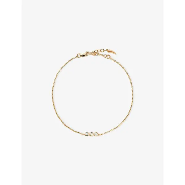 MISSOMA Solitaire Trio Lab Grown Diamond Bracelet - Yellow Gold