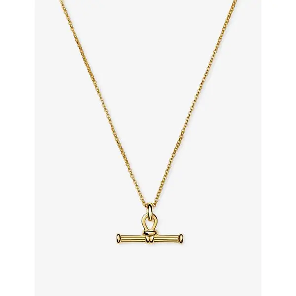 MISSOMA Ridge T-bar Pendant Necklace - Gold