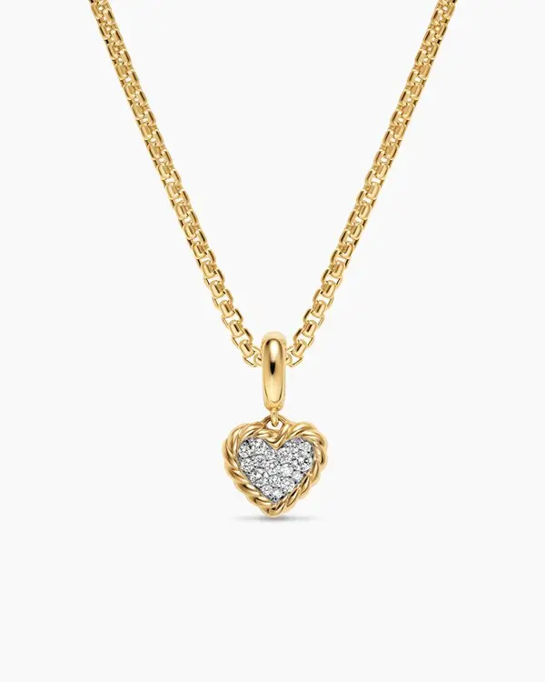 David Yurman Dy Elements Heart Pendant - Diamond