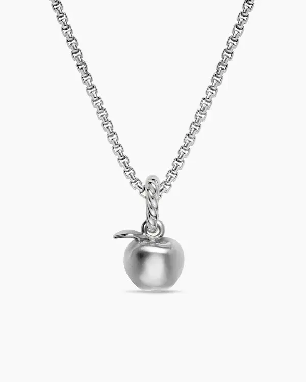 David Yurman Petite Apple Amulet - All Sterling Silver