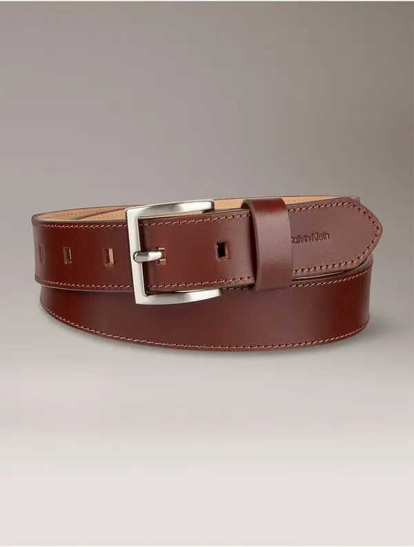 Calvin Klein Classic Harness Buckle Belt - Brown