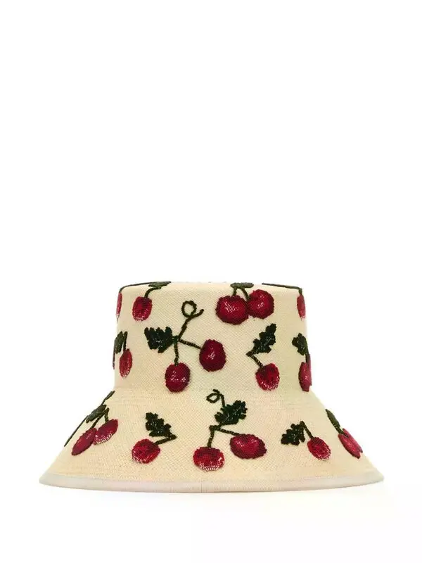 Valentino Garavani Embroidered Cherry Bucket Hat
