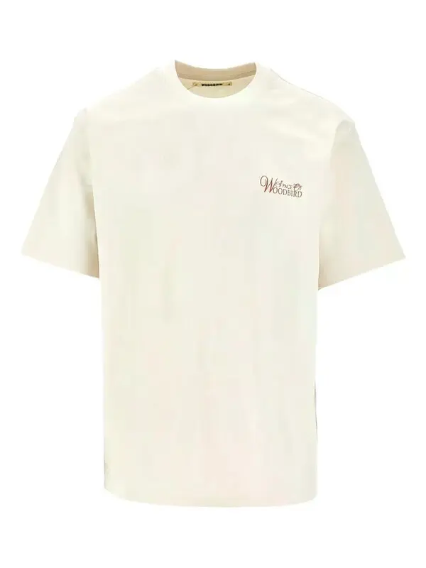 WOODBIRD Cotton T-shirt - Neutrals