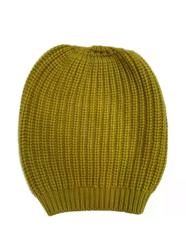 LA ROSE Cash Ribbed Beanie - Yellow